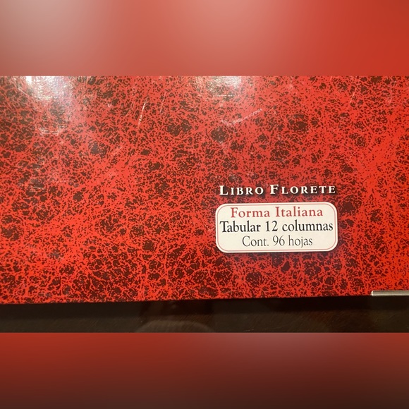 Office | Libro Florete Tabular Forma Italiana 12 Columnas 96 Hojas ...